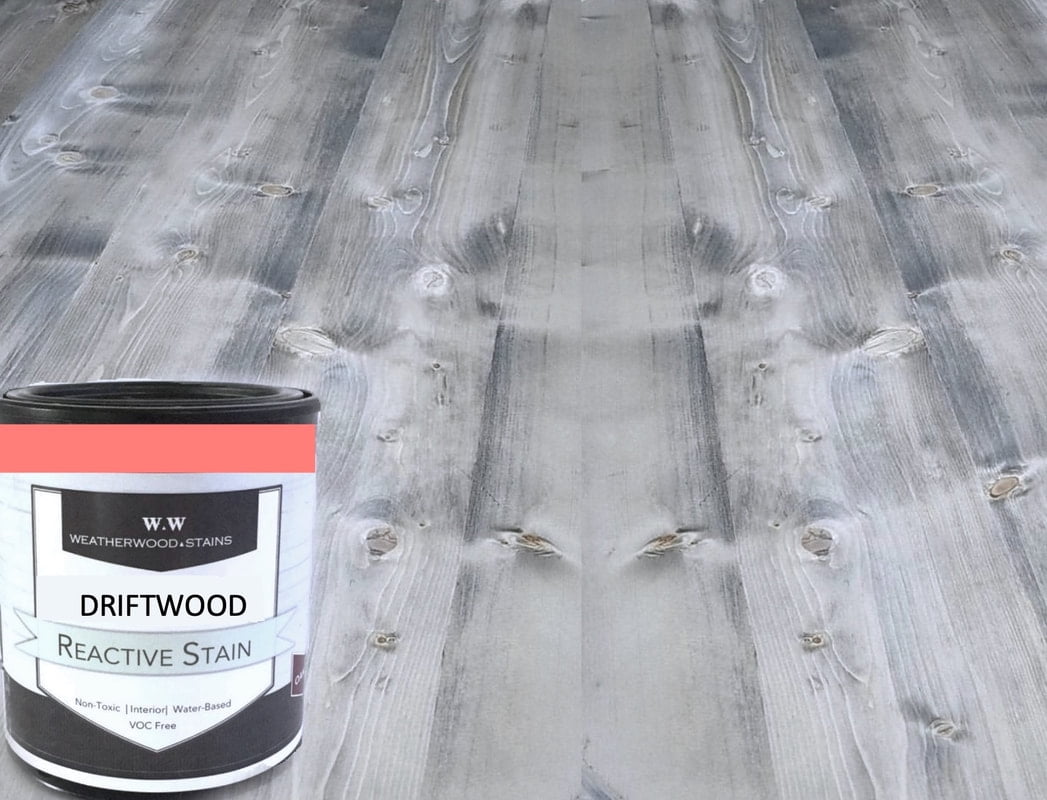 Driftwood Interior Transparent Water-Based Reactive Wood Stain, No VOC ...