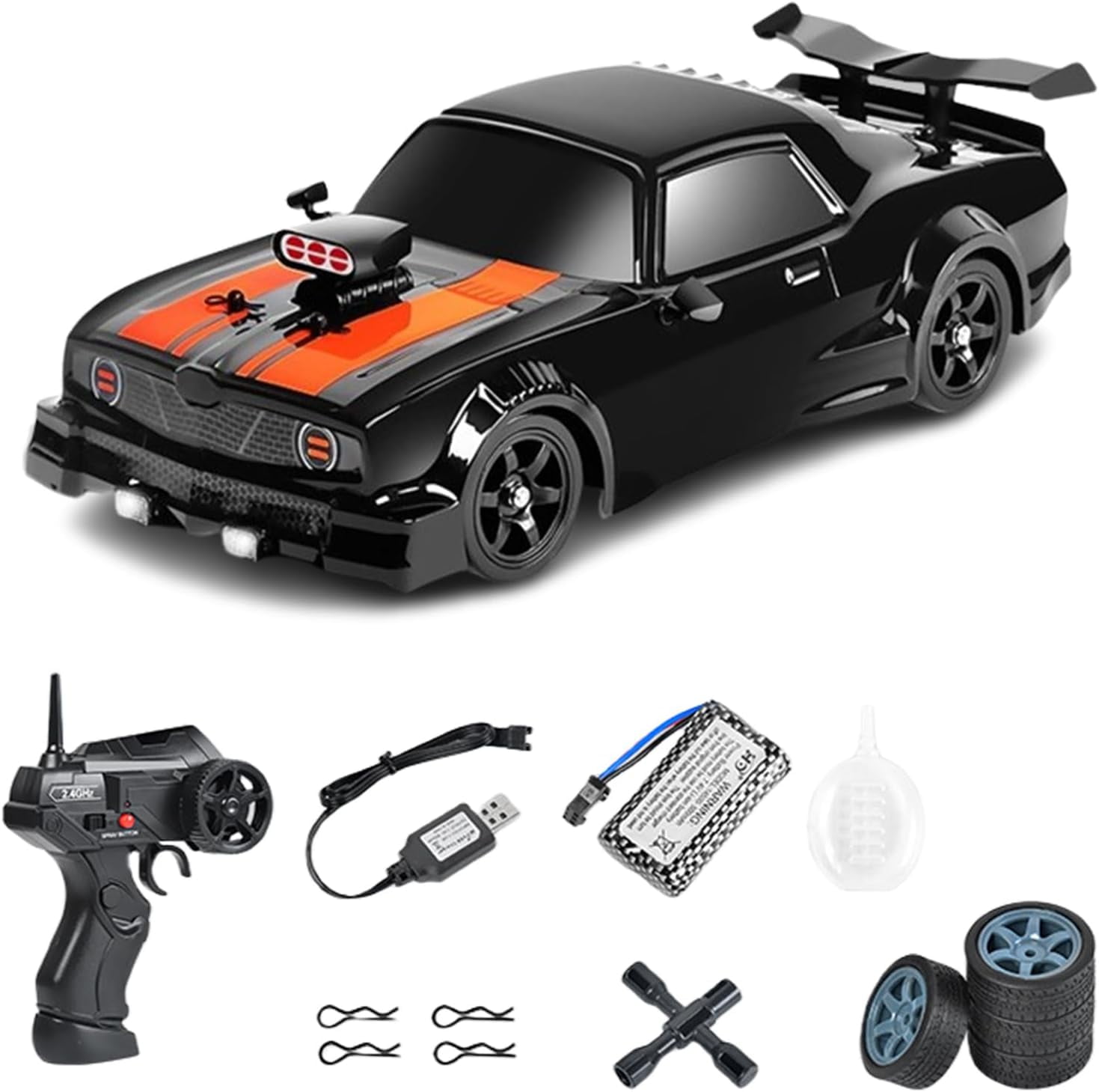 Drifty Boyz Vapor RC Drift Car, 1:16 Drifty Boyz Car Toy with Special ...