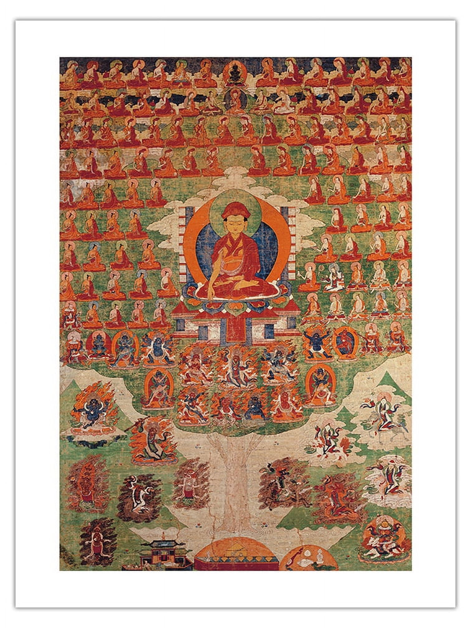 The Drikung Lineage - Field of Accumulation Practice - Vintage Tibetan ...