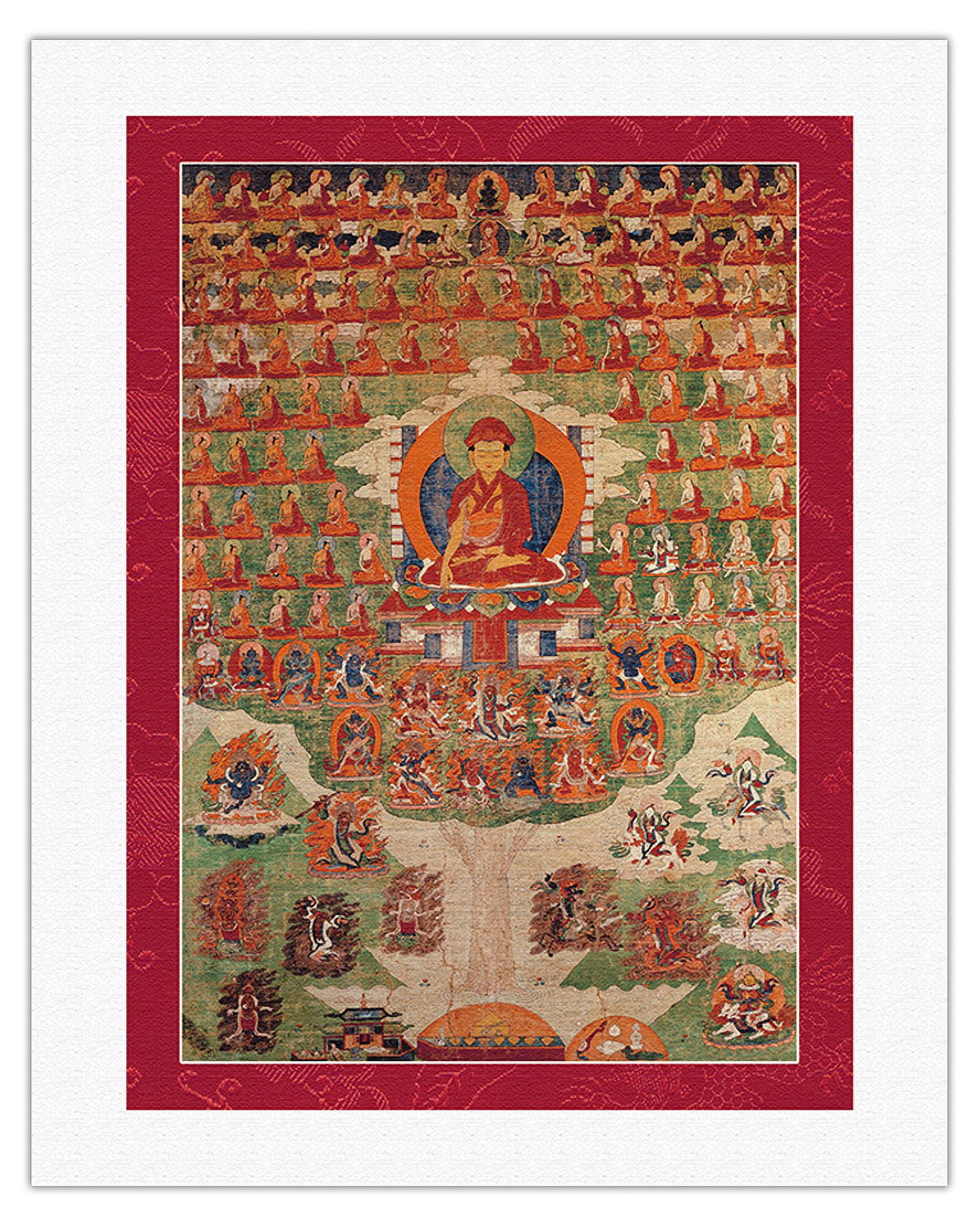The Drikung Lineage - Field of Accumulation Practice - Vintage Tibetan ...