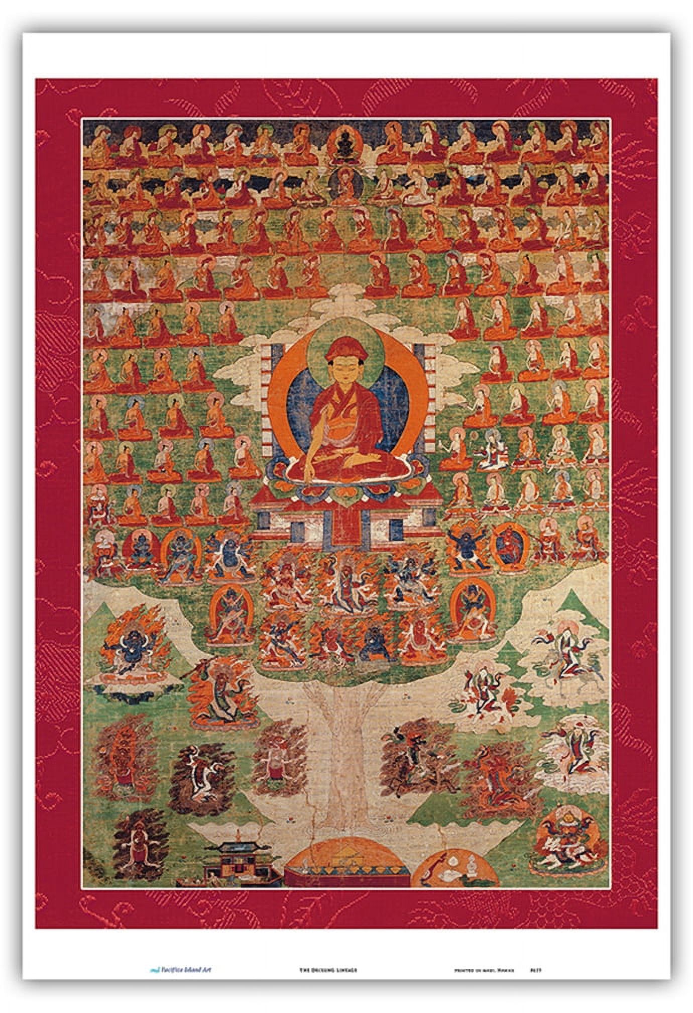 The Drikung Lineage - Field of Accumulation Practice - Vintage Tibetan ...