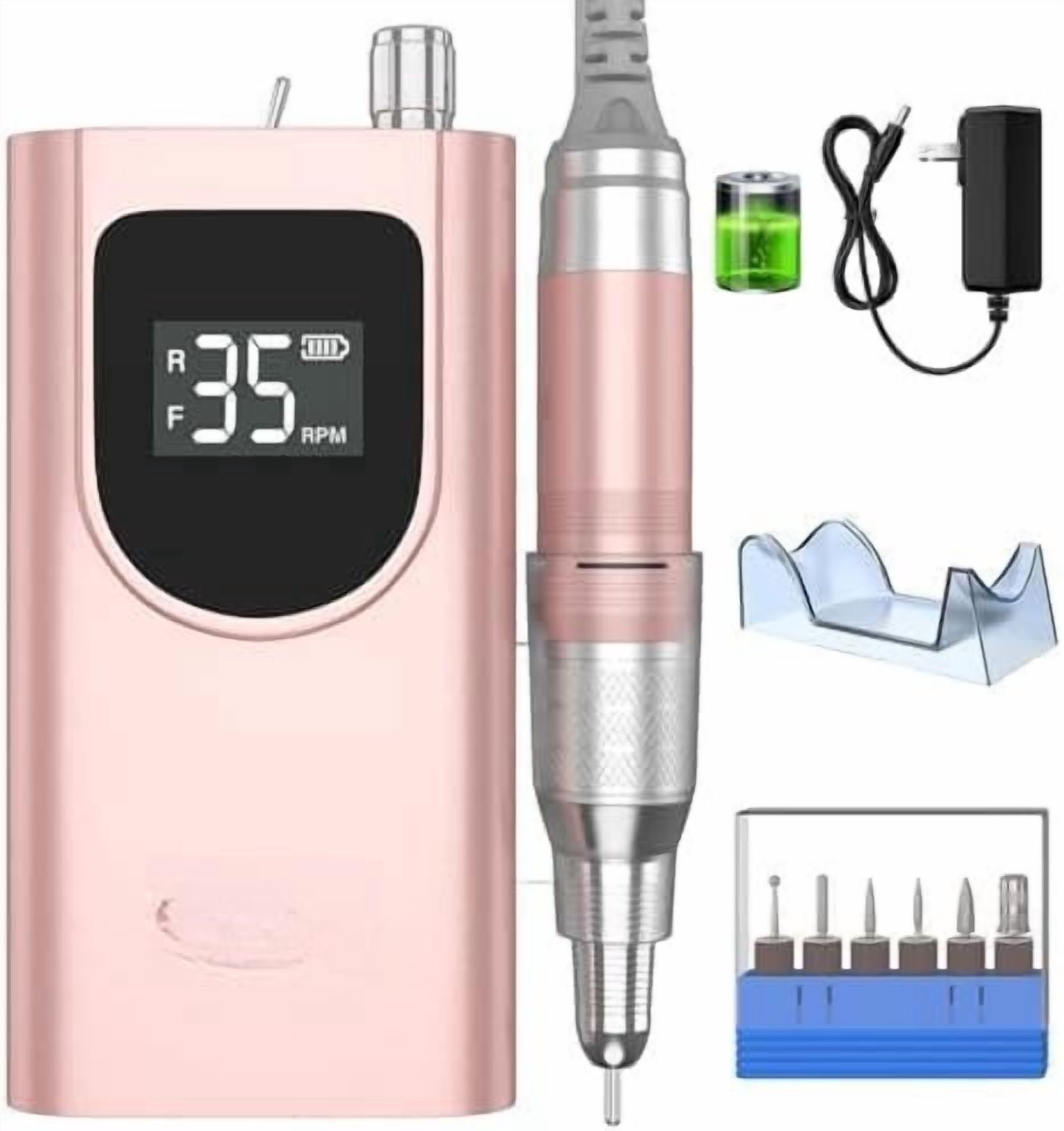 Drill, 35000RPM Drills for Nails Professional Cordless File Portable ...