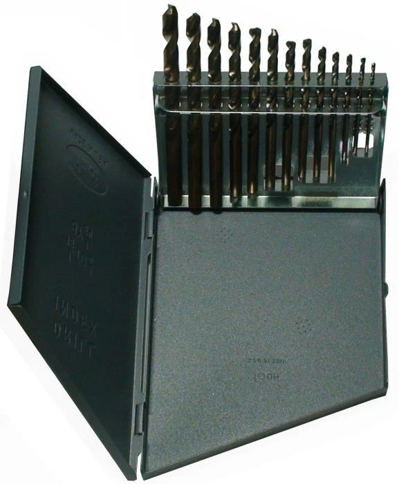 Drill America D/A13J-CO-SET 1/16"-1/4"x64ths 13 pc Cobalt Jobber Length ...
