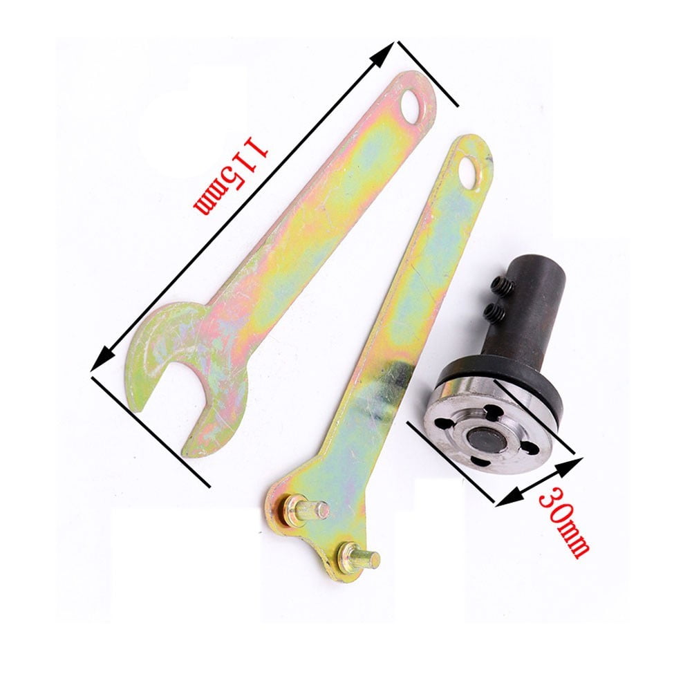 Drill Angle Grinder Mandrel Adapter Disc Holder Kit Spanner Set M10 ...