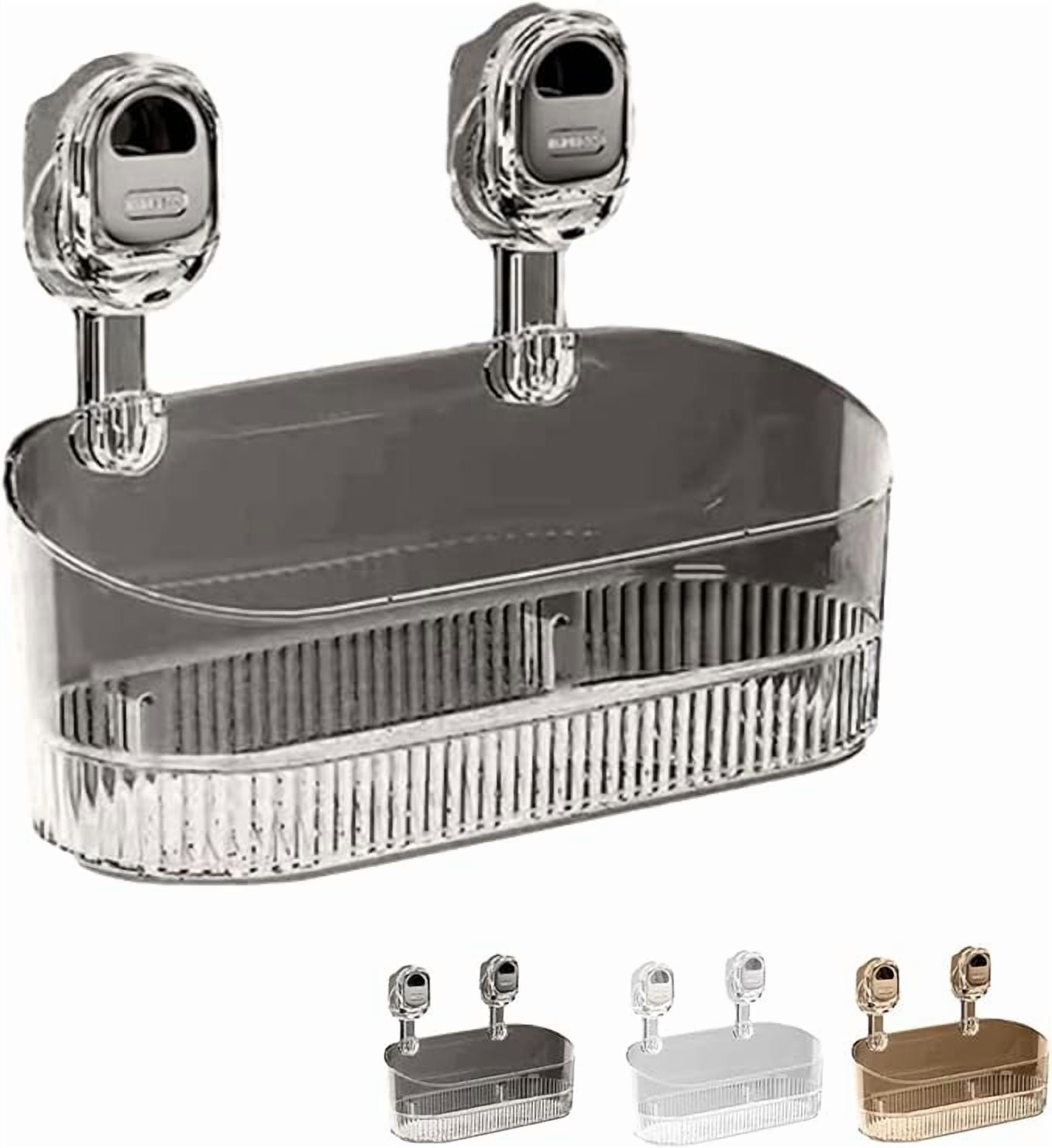 No Drill Bathroom Drain Rack with Drain Hole, No Drill Wall Mount ...