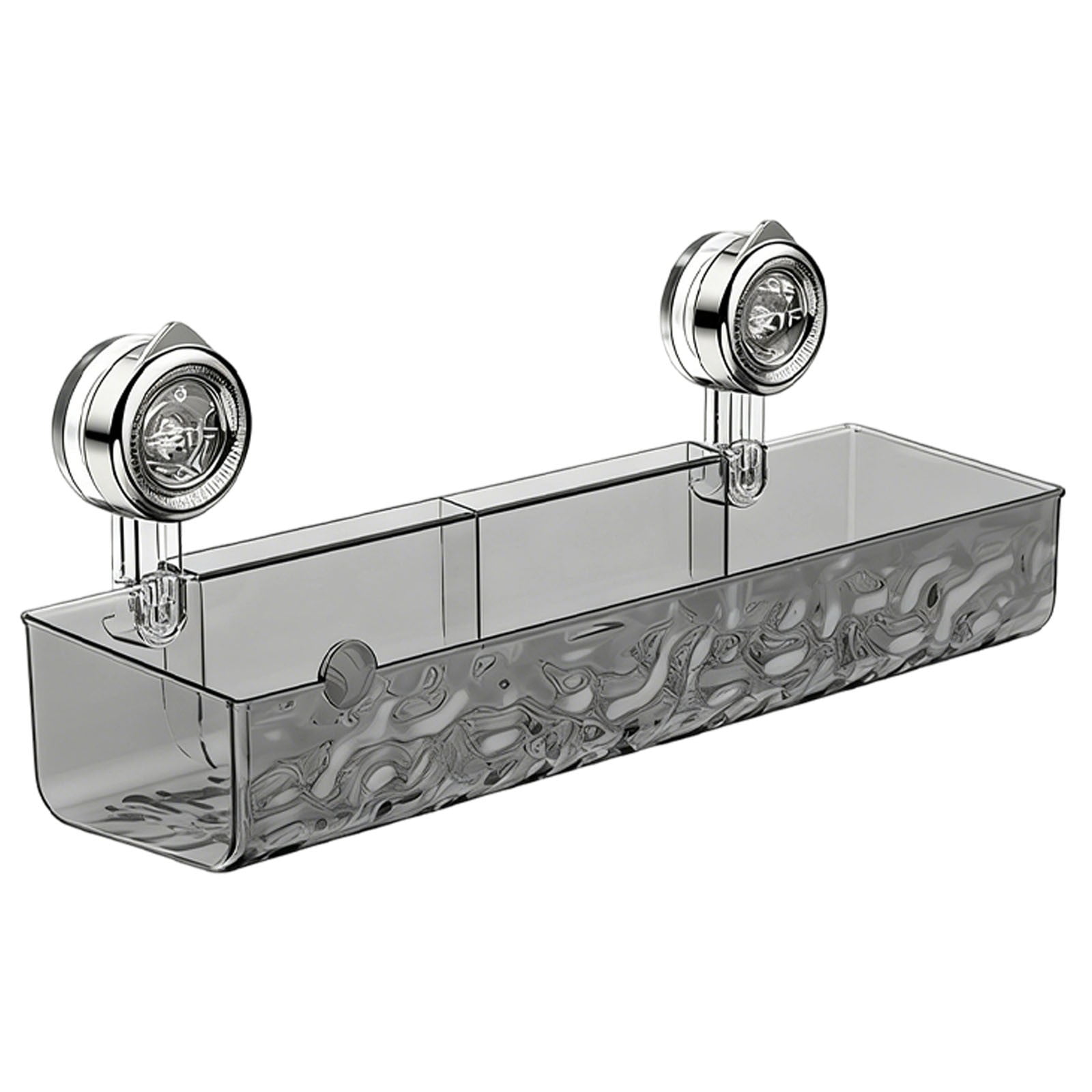 No Drill Bathroom Suction Storage Box Corrugated Suction Cup Storage ...