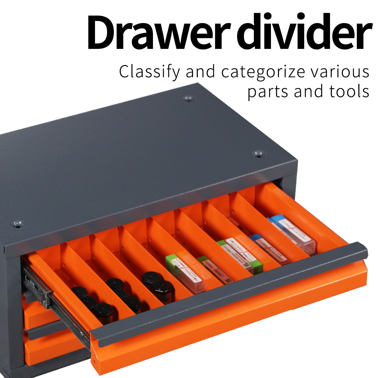 Drill Bit Dispenser Cabinet, 3-Drawer Drill Bit Dispenser With Labels ...