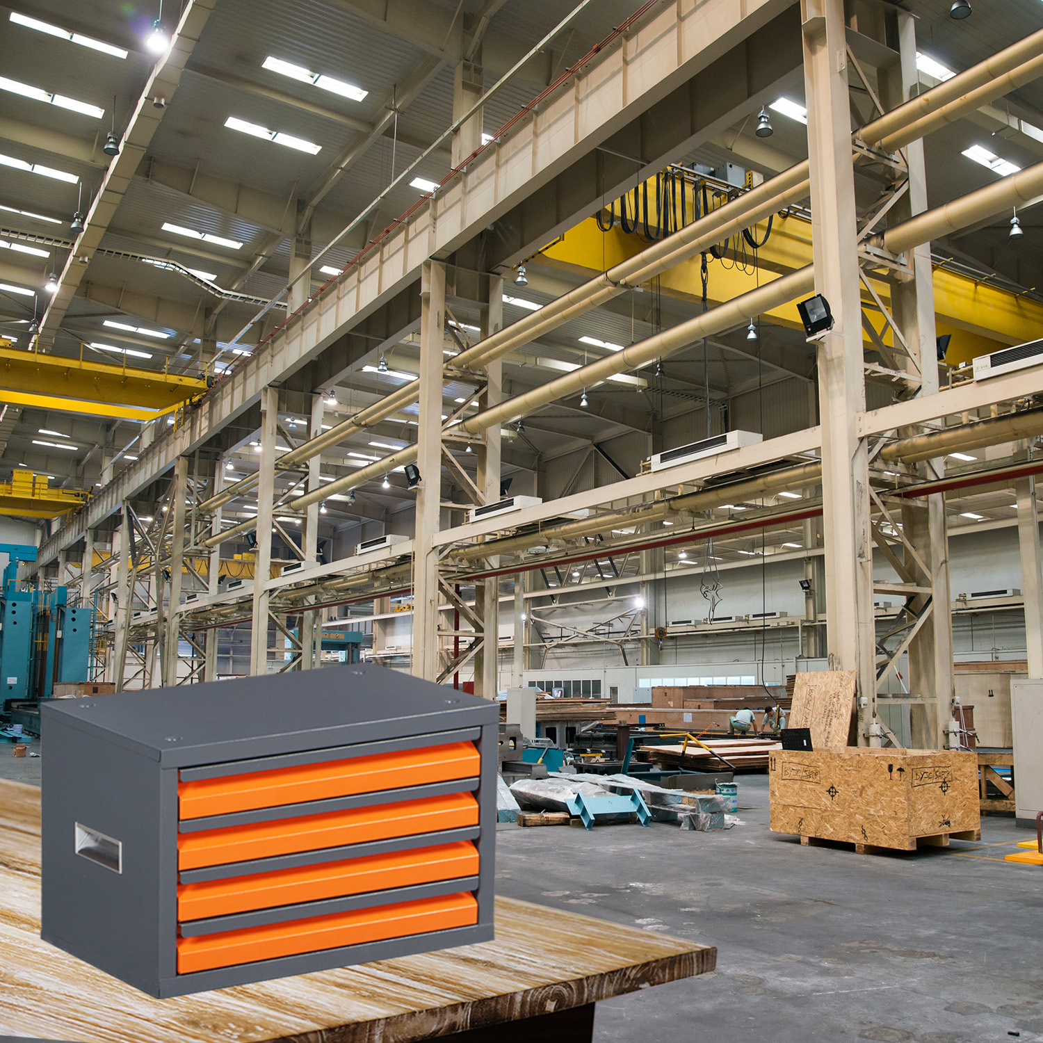 Drill Bit Dispenser Cabinet, 4-Drawer Drill Bit Organizer Cabinet for 1 ...