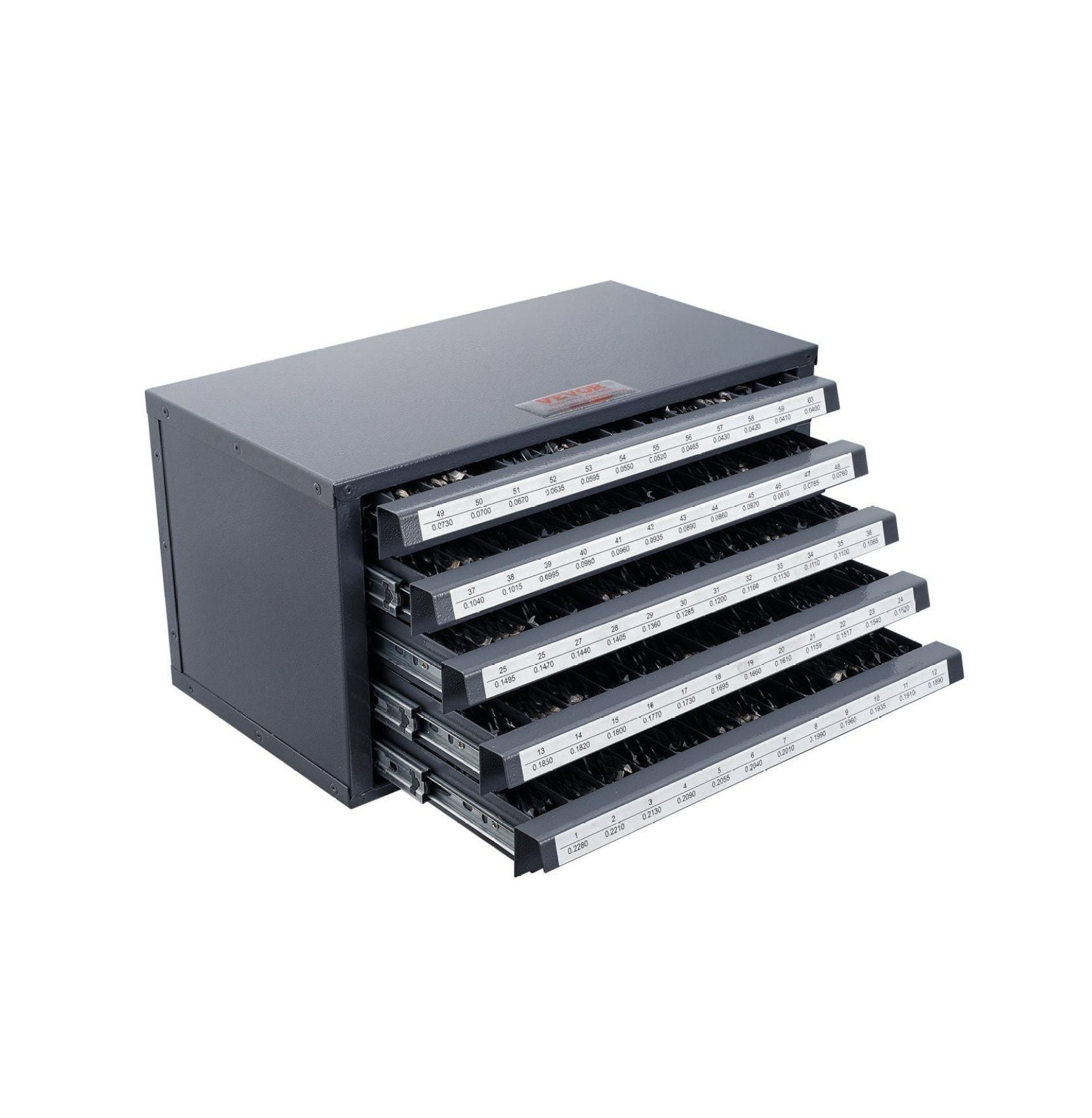 Drill Bit Dispenser Cabinet, Five-Drawer Drill Bit Organizer Cabinet ...