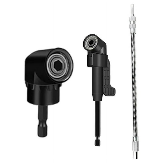 Drill Bit Extension and 105 Degree Right Angle Drill Attachment Set ...