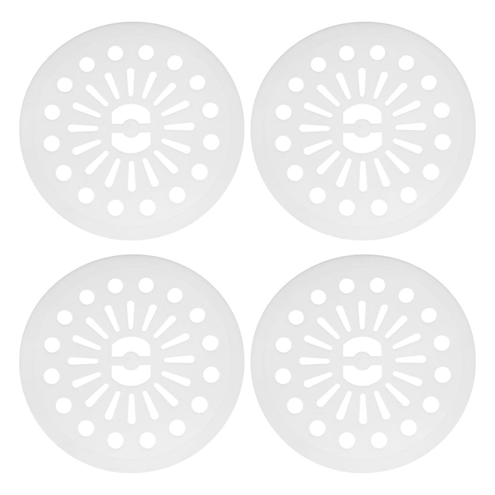 Washing Machine Cap Cover for Clothes Pressing 22cm 4pcs White Plastic ...