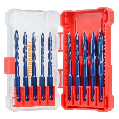Drill Bit Set 10-Piece,Concrete Drill Bit Set, Special Crooked Head ...