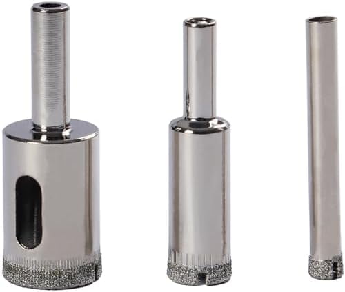 Drill Bit Set (3-Pc: 1/4", 1/2", 3/4") | for Ceramic, Porcelain Tile ...