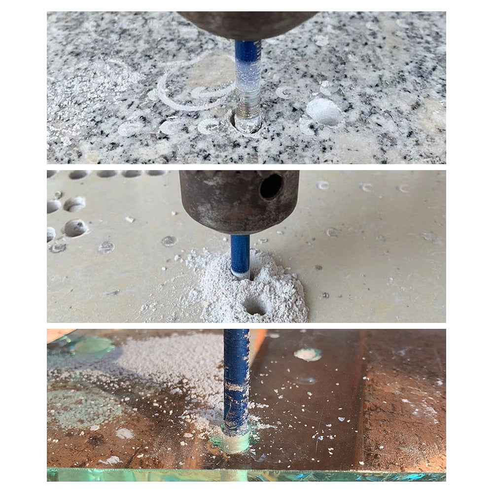 Drill Bit, Drill Set 5pcs With Inch Ceramic Marble 1/2 Inch Ceramic 3/8 ...
