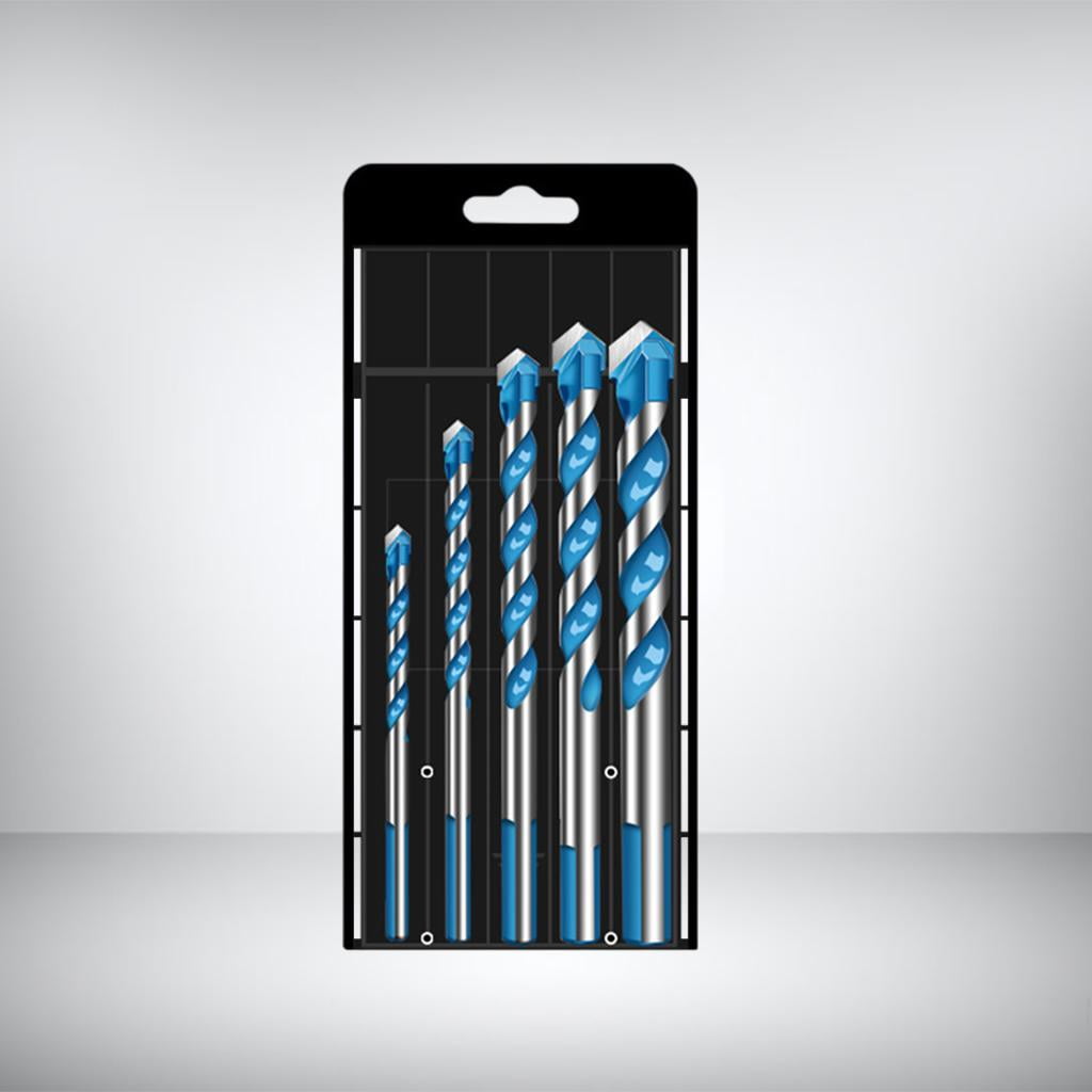 Drill Bit Set Triangle Masonry Drill for Metal, Wood, Block, Brick ...