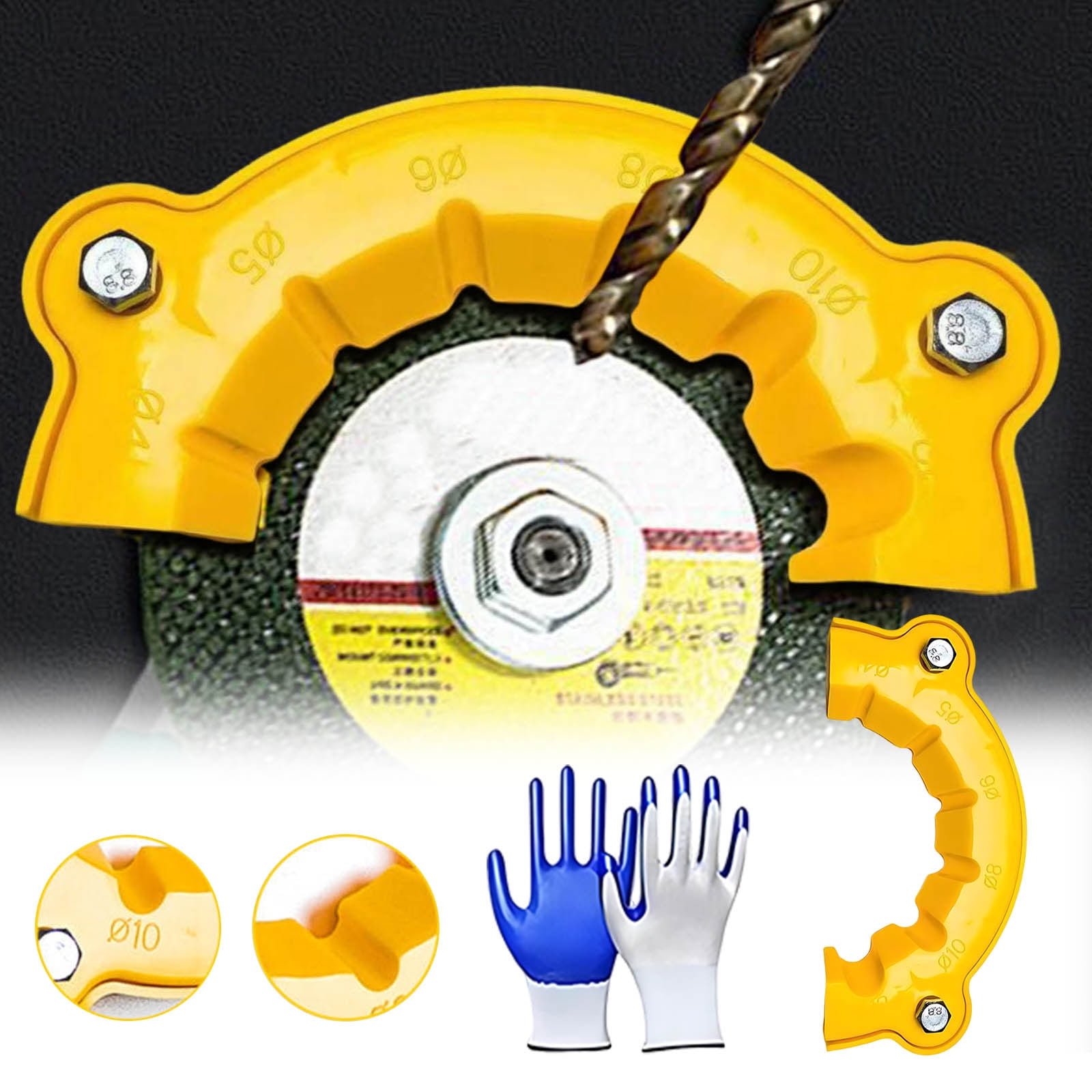 Drill Bit Sharpener for All Bits - Drill Bit Grinding Attachment, Power ...