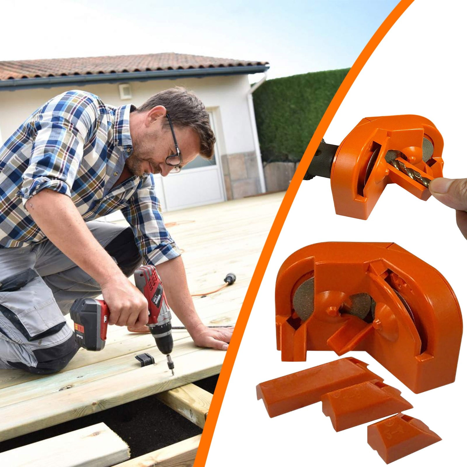 Drill Bit Sharpener, Multifunctional Grinding Drill Bit, Universal ...