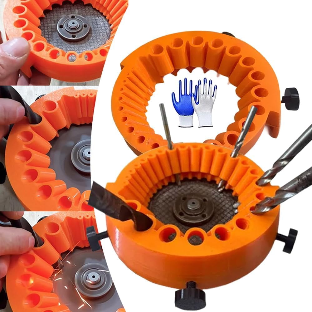 Drill Bit Sharpener, Power Drill Bit Grinding Sharpener Attachment for ...