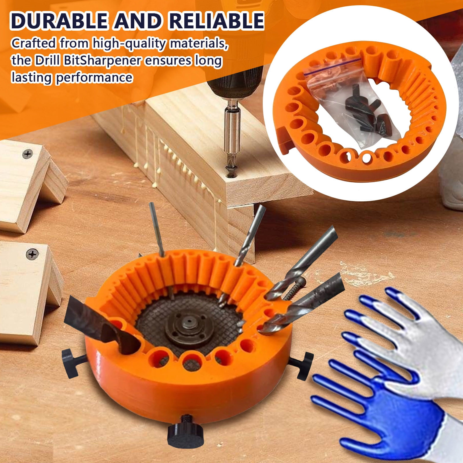 Drill Bit Sharpener, Power Drill Bit Grinding Attachment, Old Drill Bit ...