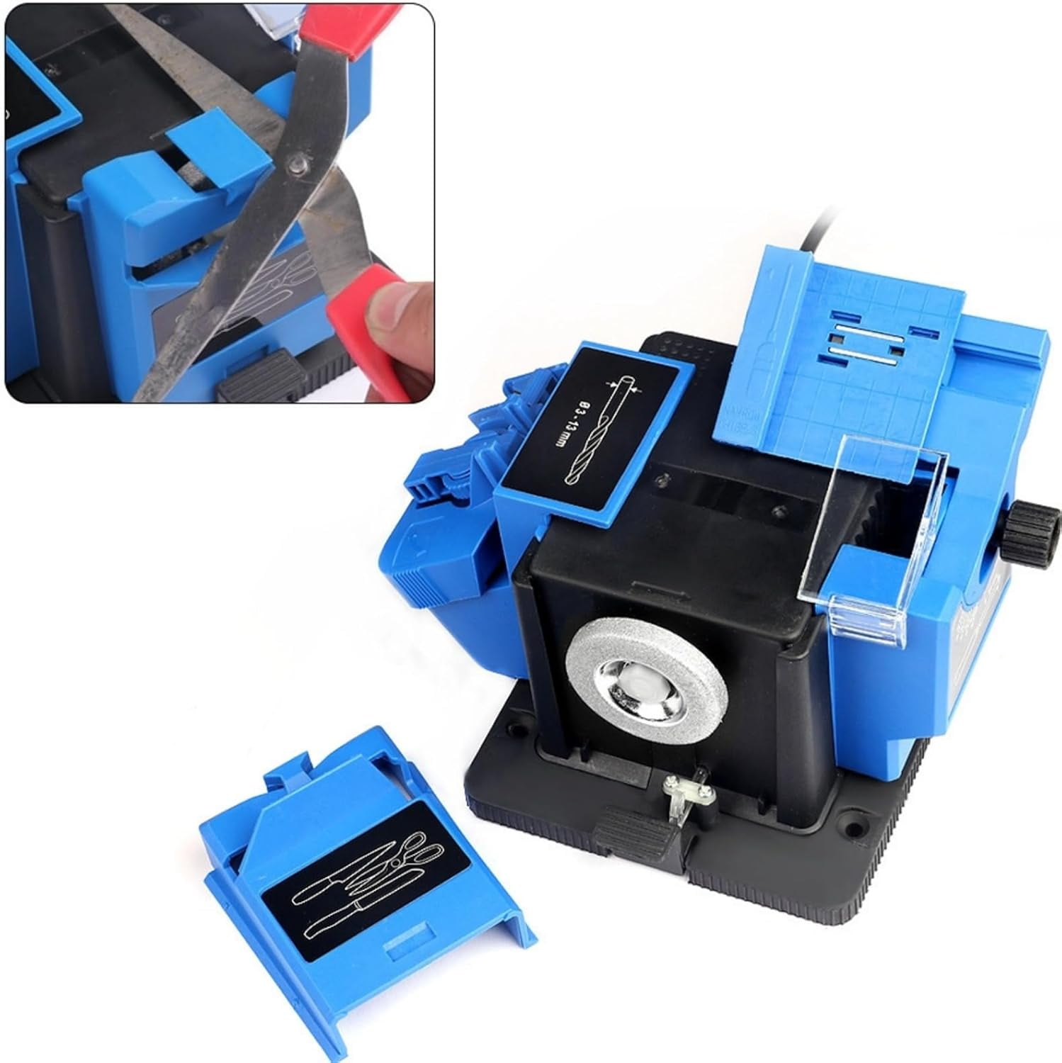 Drill Bit Sharpener Universal Sharpening Station 65W 15-50° Multi Task ...