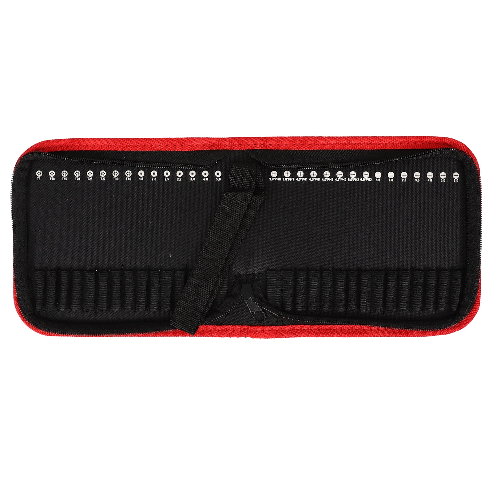 Drill Bit Storage Bag Zipper Bit Tool Bag Canvas Cloth Handheld Bit ...