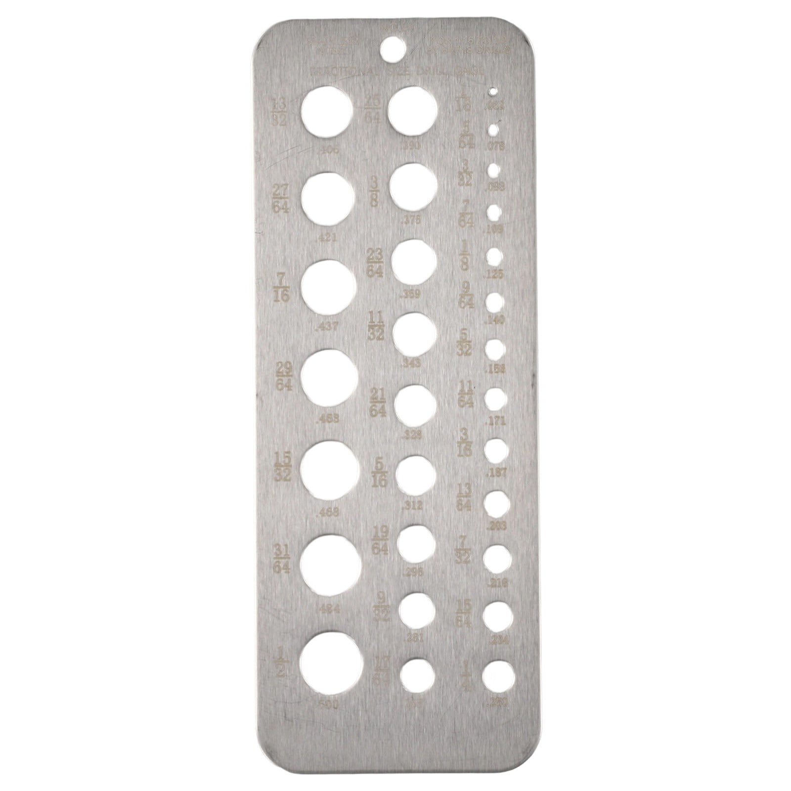 Drill Bits Measuring Gauges Imperial Stainless Steel Drill Gauge for ...