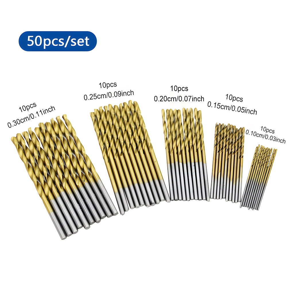 Drill Bits, Wear Resistance Applications Twist Drill Bits 50 Pcs ...