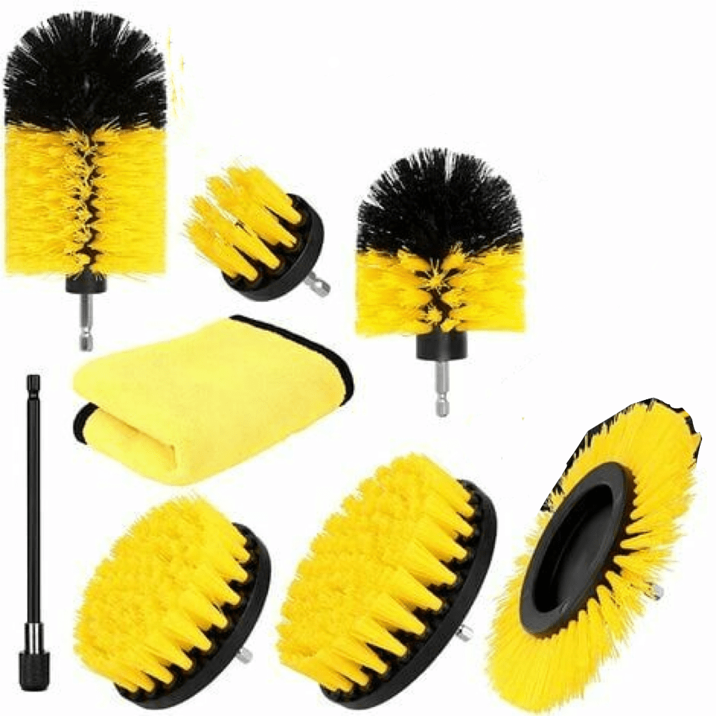 Drill Brush Attachments, Power Cleaning Kit For Upholstery Cleaning ...