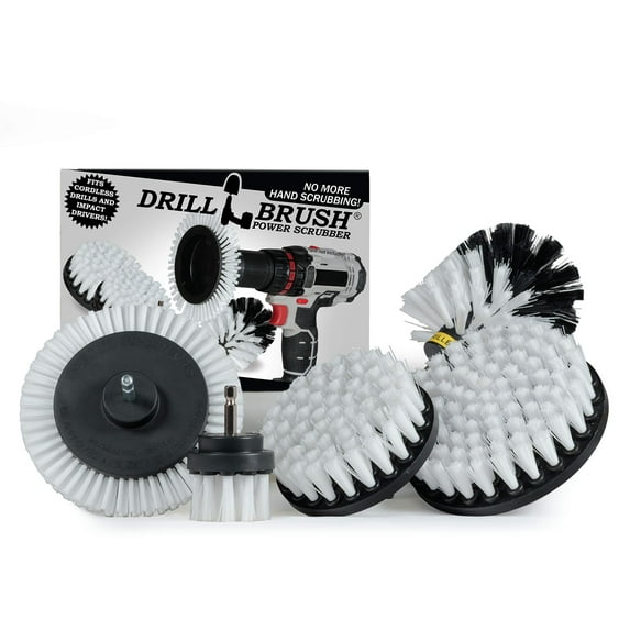 Drill Brush Car Kit – Soft Scrubber for Windshields, Upholstery & Interior Cleaning - Walmart.com