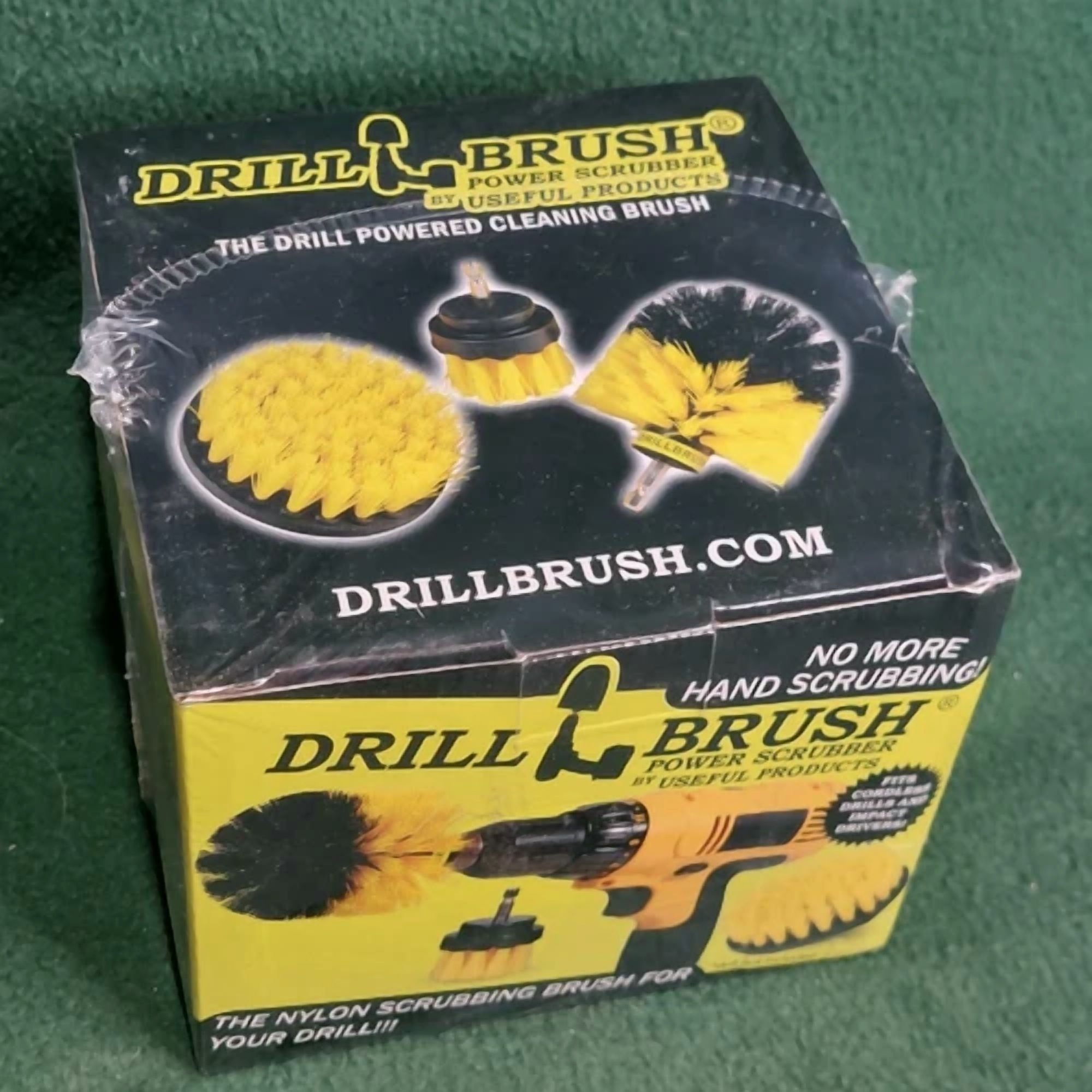 Drill Brush Power Scrubber Attachment Set For Bathroom Surfaces Tub ...
