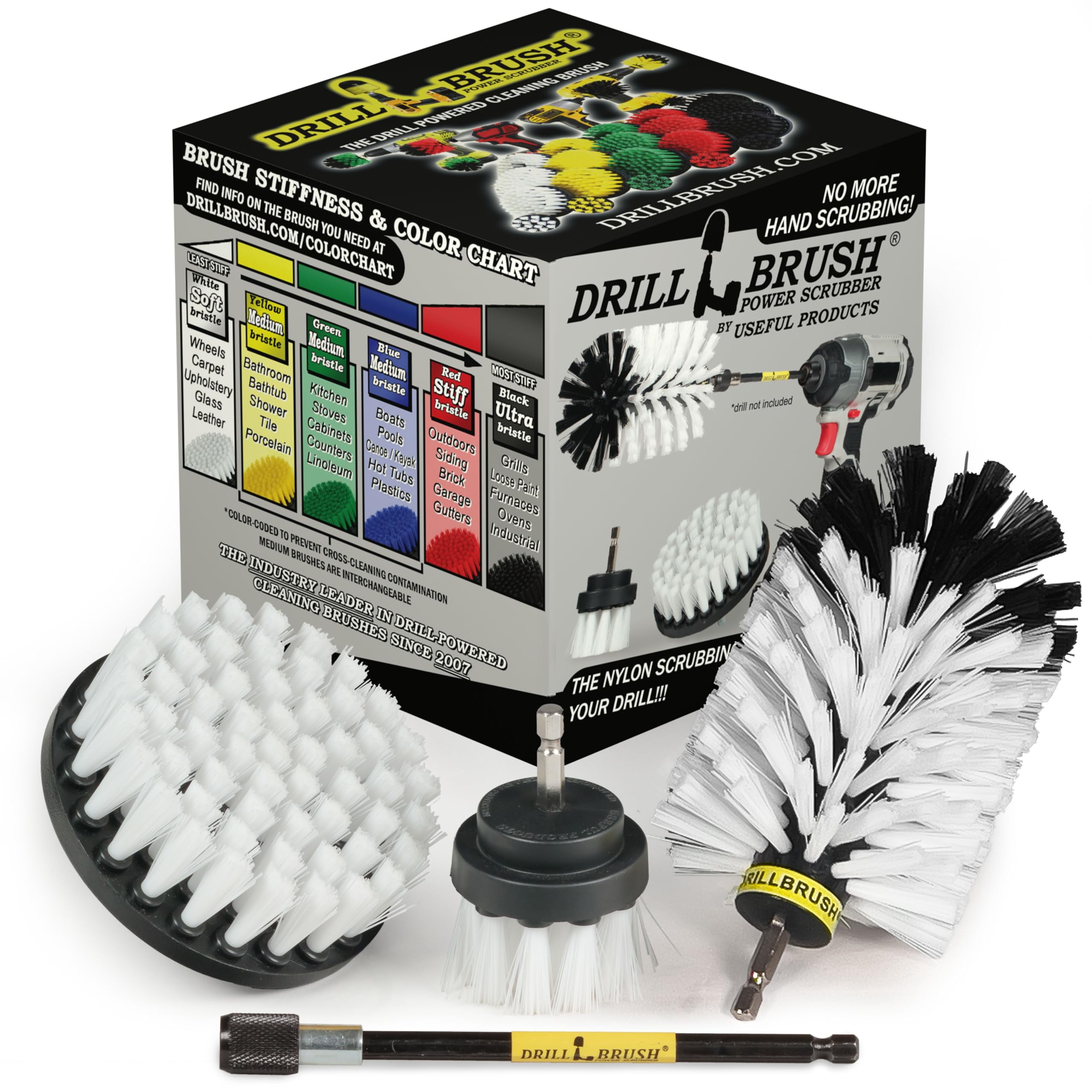 Drill Brush Power Scrubber by Useful Products – Drillbrush Soft White ...