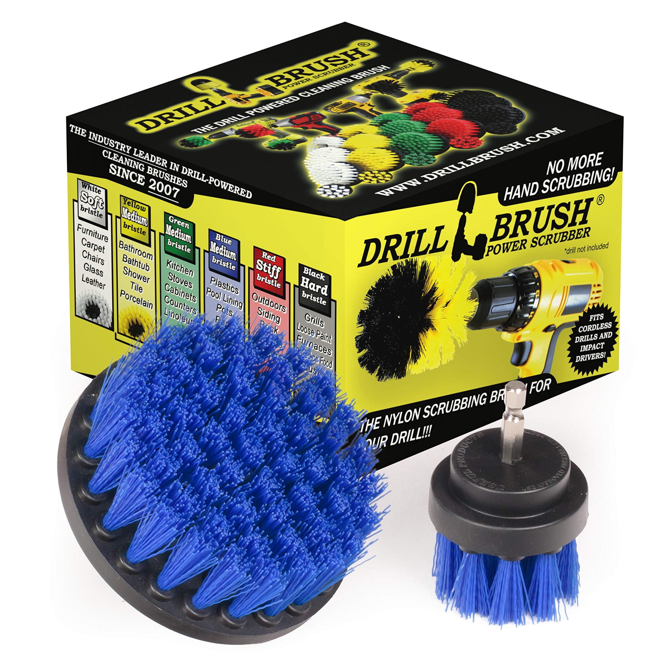 Drill Brush - Scrub Brush - Drill Brush Attachment - Cleaning Brush for ...