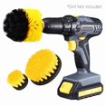Drill Brush Set Attachment 3pcs Power Scrubber Cleaning Car Tile Grout ...
