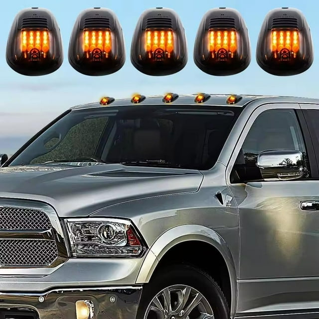 No Drill Car Cab Lights 2025 Update Solar Car Cab Lights for Truck ...