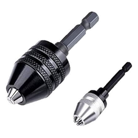 Drill Chuck Adapter-2Pcs Drill Chuck for Impact Driver,Drill Bit ...