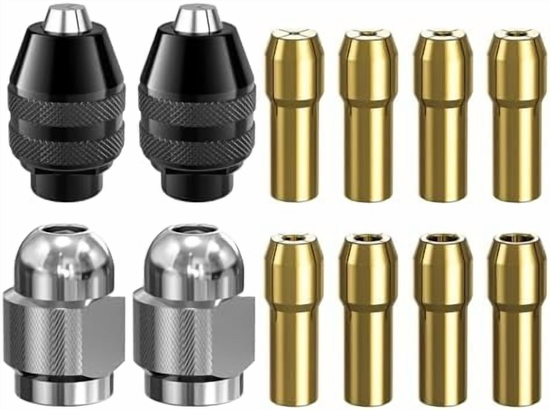 Drill Chuck Collet Set for Dremel, 14PCS 1/32" to 1/8" Replacement 4486 ...