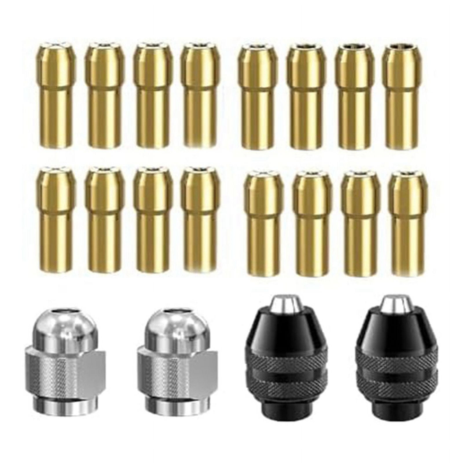 Drill Chuck Collet Set,with Quick Change Adapter and Rotary Nut Tool-1 ...