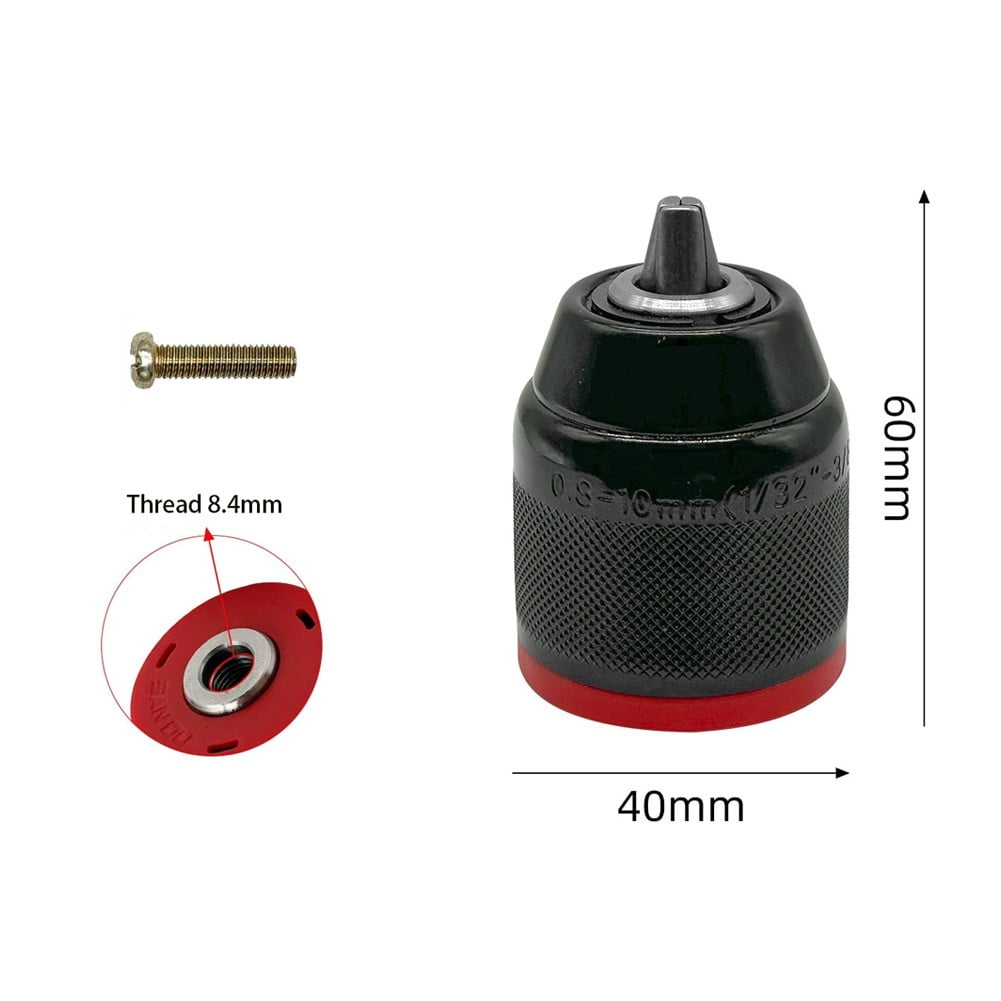 Drill Chuck Keyless Hand Drill Chuck Adapter Converter 0.8-10Mm For ...