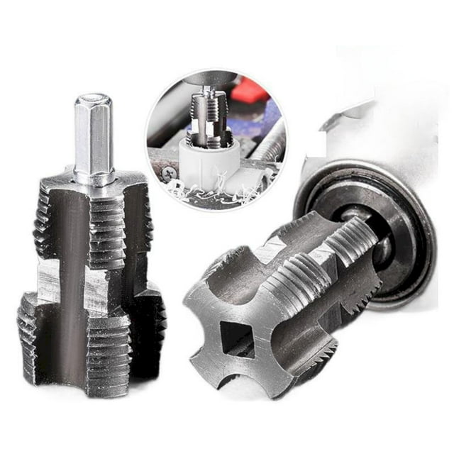 Drill Compatible Pvc Pipe Threader Kit With Various Die Sizes Pvc ...