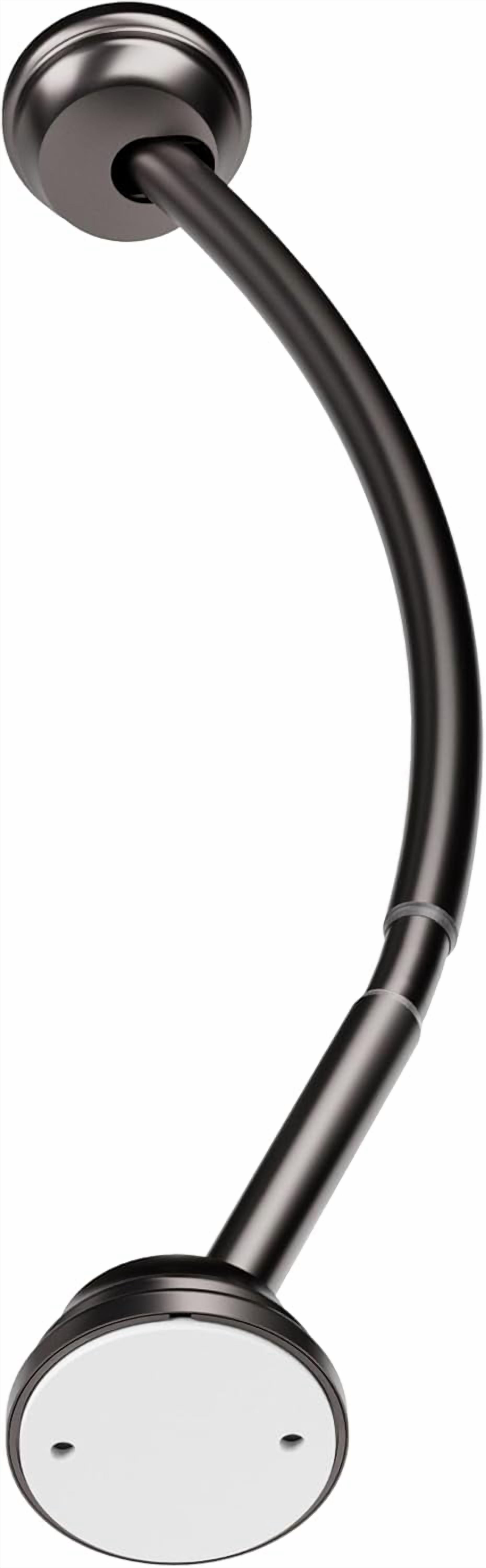 No Drill Curved Shower Curtain Rod, 32 - 40 Inches Adjustable Shower ...