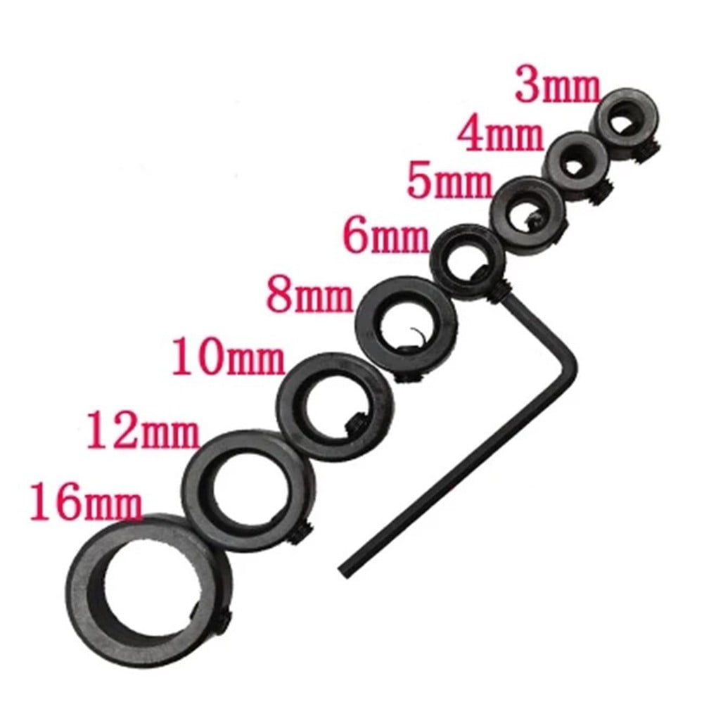 Drill Depth Stop Bit Collar Set with Wrench Positioner Limit Ring ...
