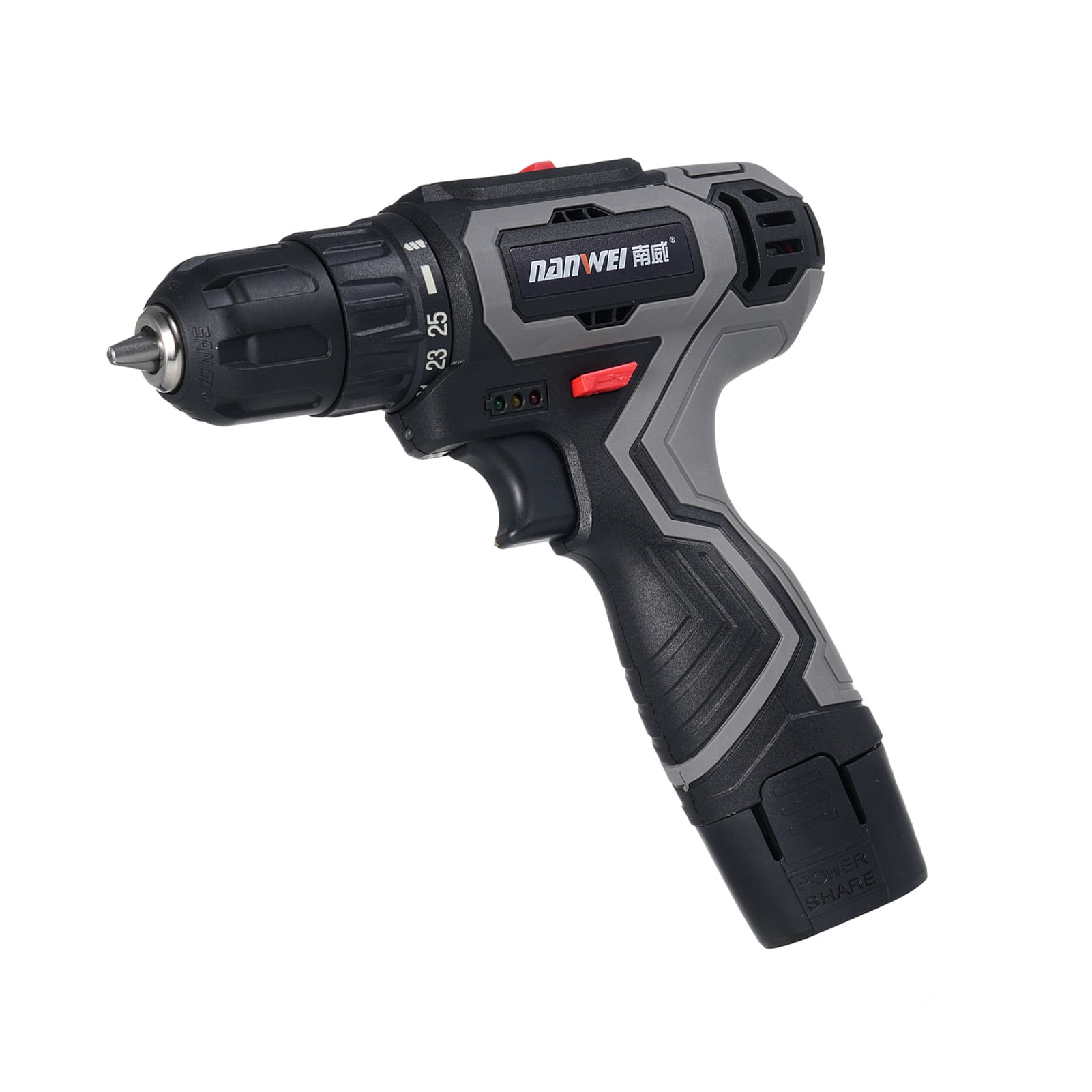 Drill Electric Drill Sets Cordless Drill Driver 25+1 Setting Speed ...