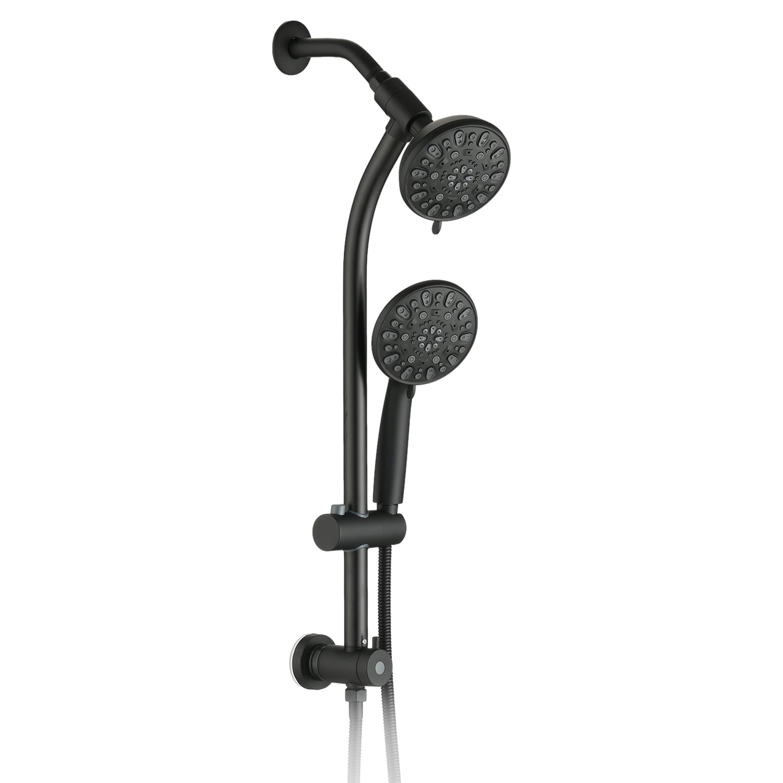 Drill-Free Stainless Steel Slide Bar Combo Rain Showerhead 7-Setting ...