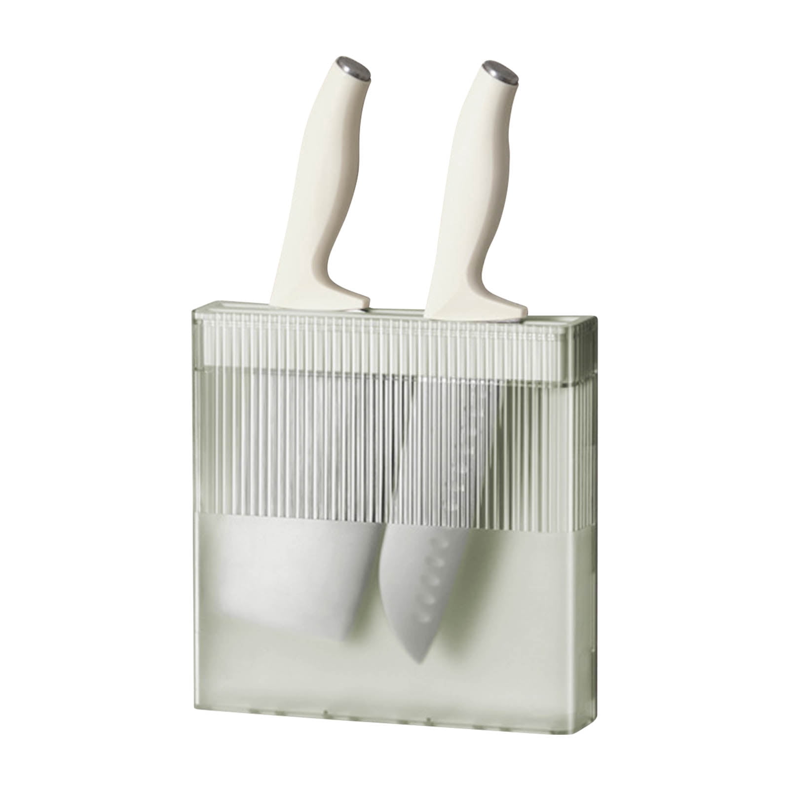 Drill-Free Wall Mounted Knife Block Holder - Detachable Storage Stand ...