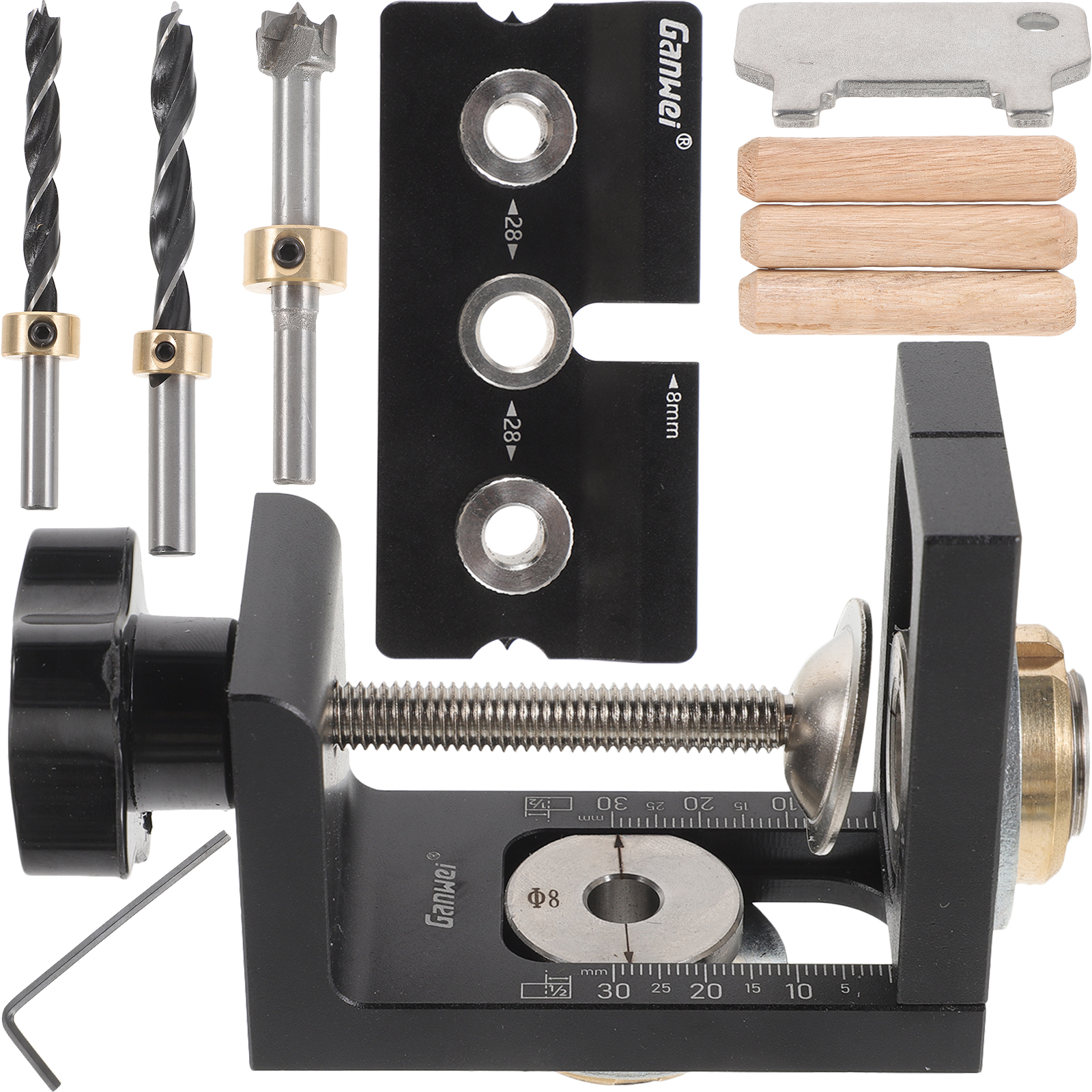 Drill Guide for Straight Holes Locating Pin Fixture Punch Carpenters ...