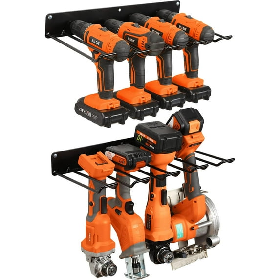 Drill Holder Wall Mount,Power Tool Organizer, Garage Tool Organizers ...