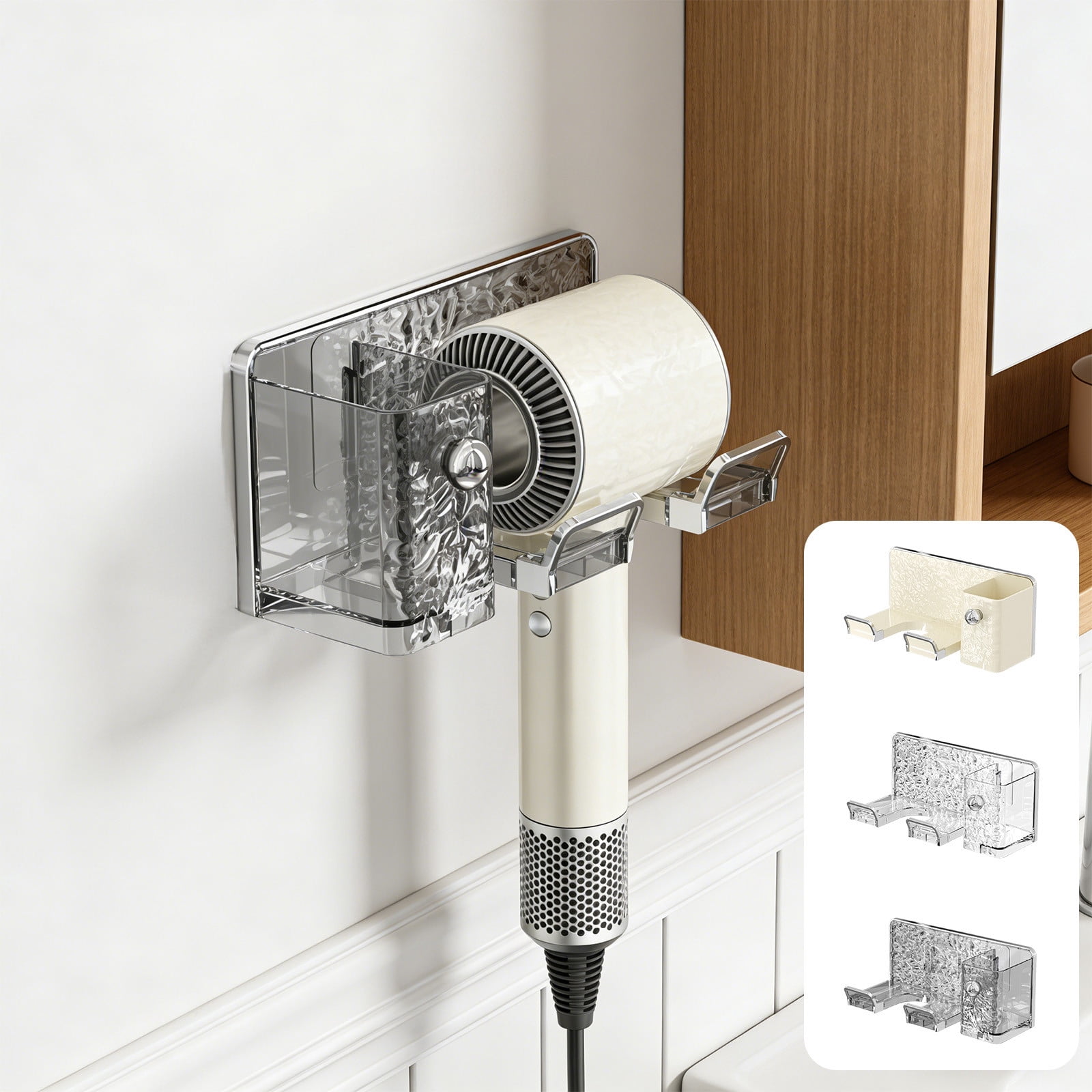 No Drill Holder | Wall Mounted Bathroom Organizer | Strong Adhesion ...