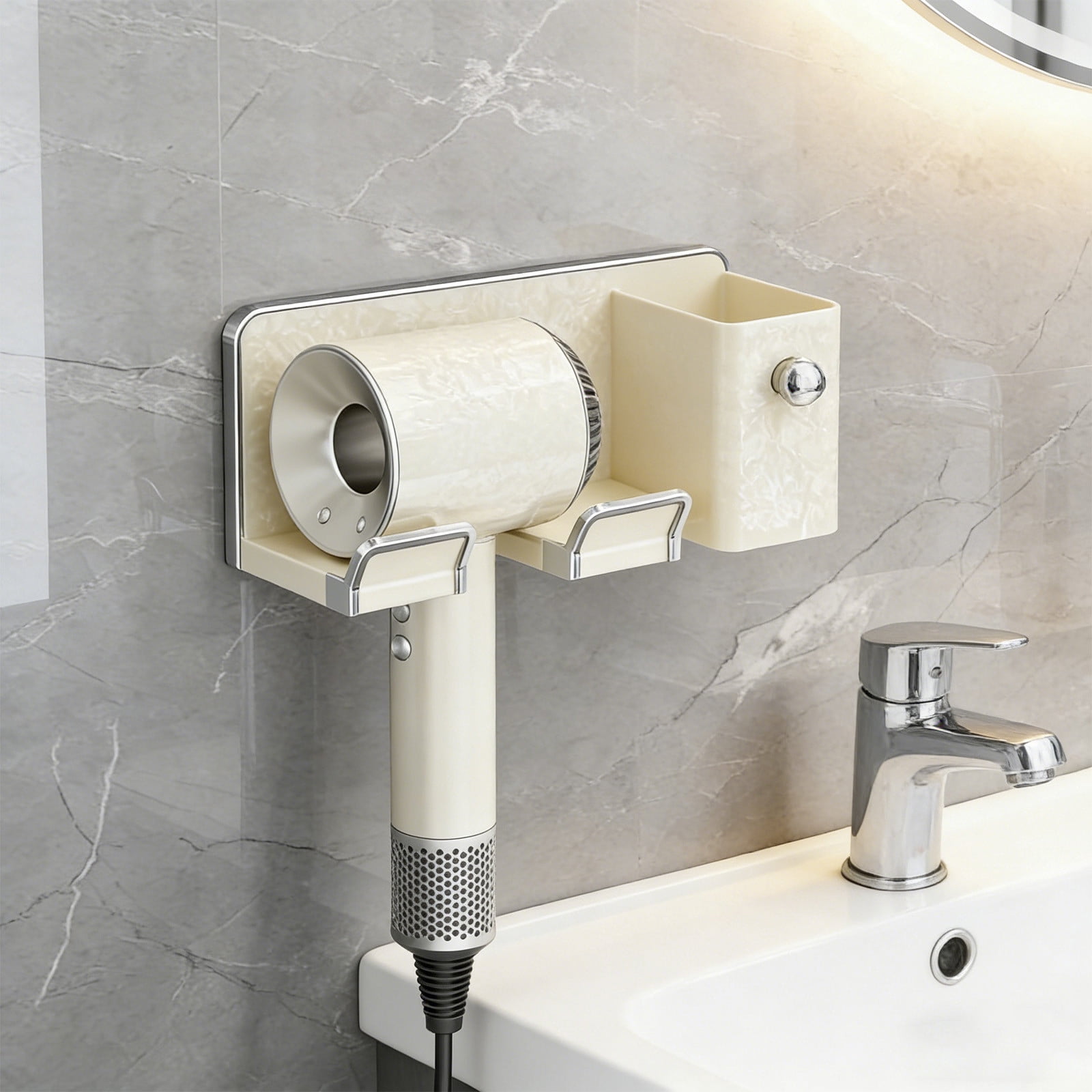 No Drill Holder | Wall Mounted Bathroom Organizer | Strong Adhesion ...