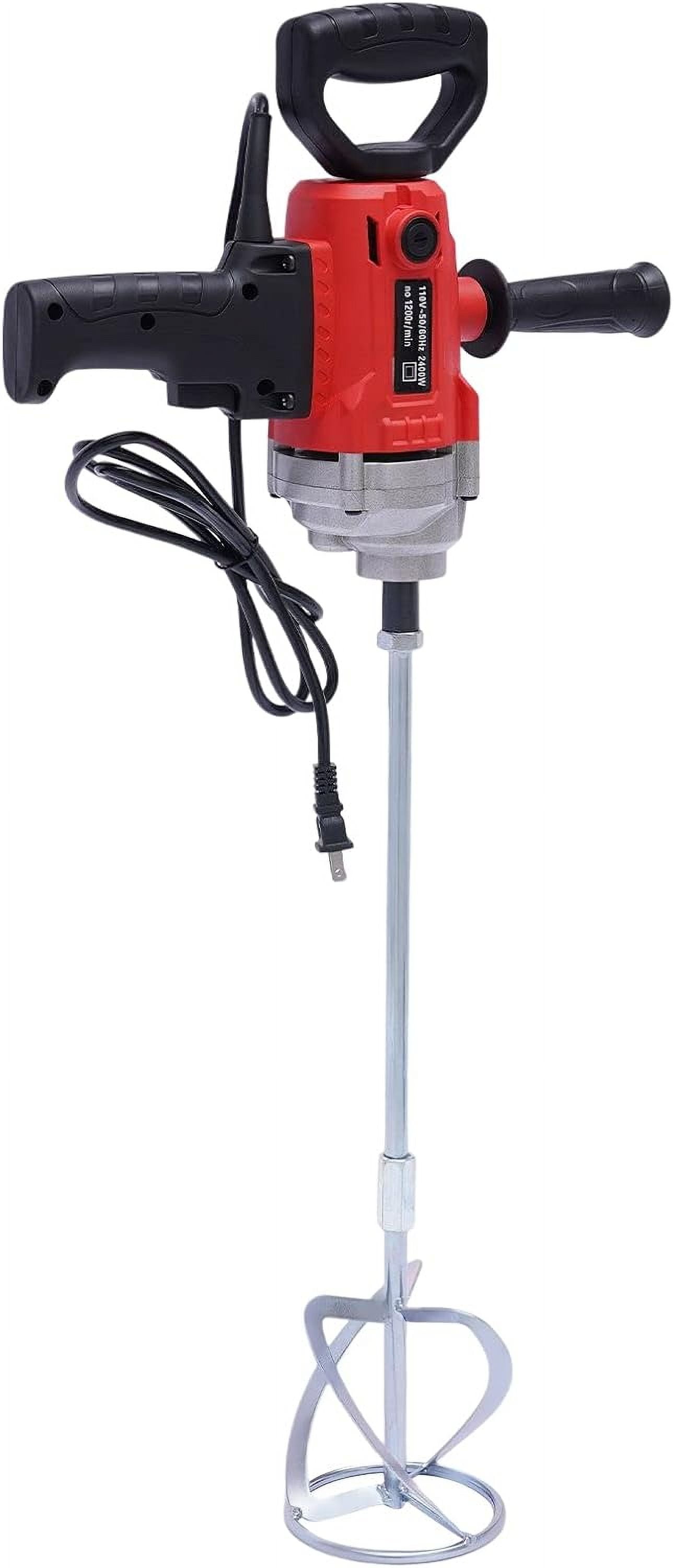 Drill Mixer Set 2400W Electric Corded Mixing Drill Machine Speed ...