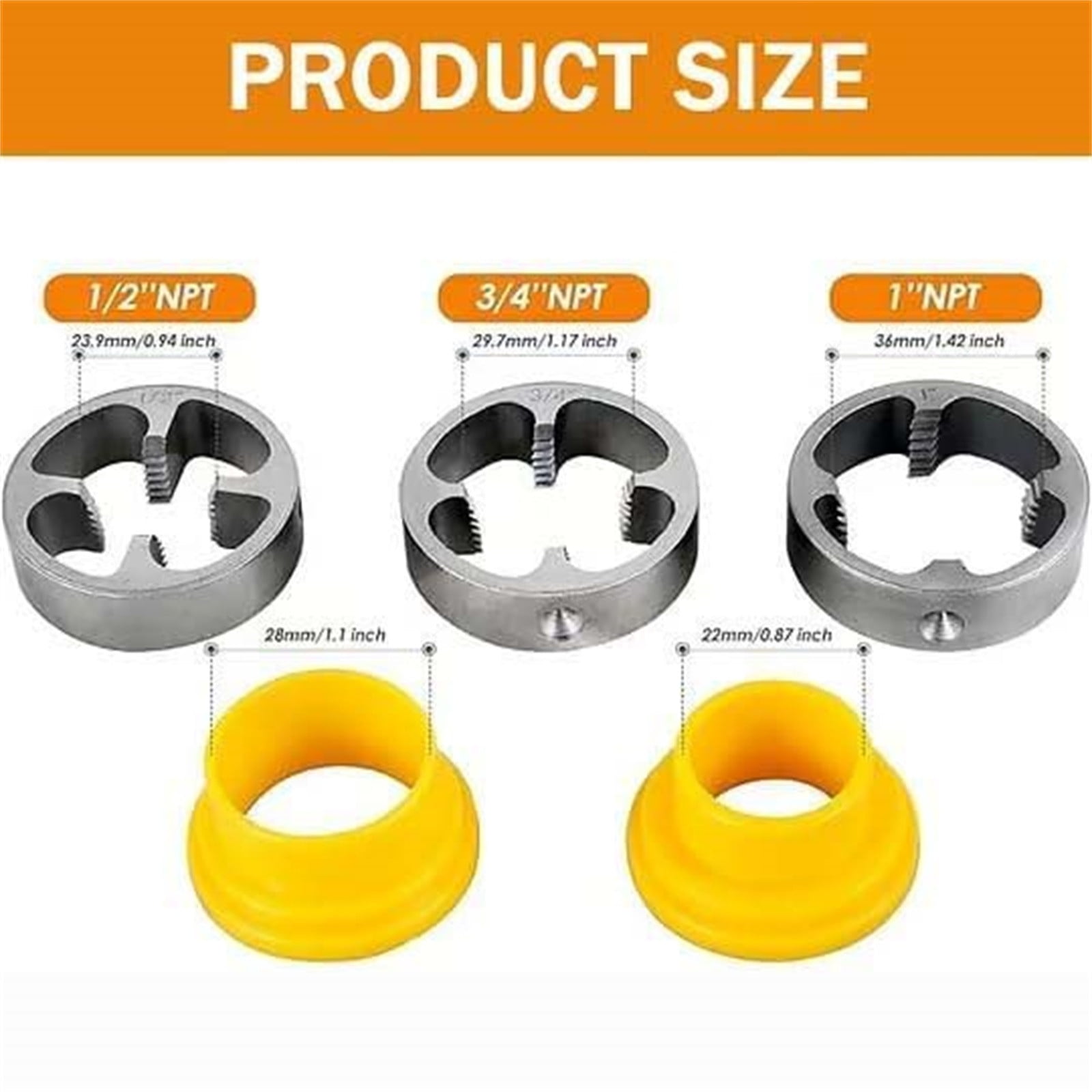 Drill PVC Thread Maker Tool, Plastic Pipe Tap Die Set, Pipe Threader ...